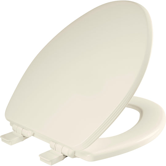 Ashland Soft Close Elongated Closed Enameled Wood Front Toilet Seat in ...