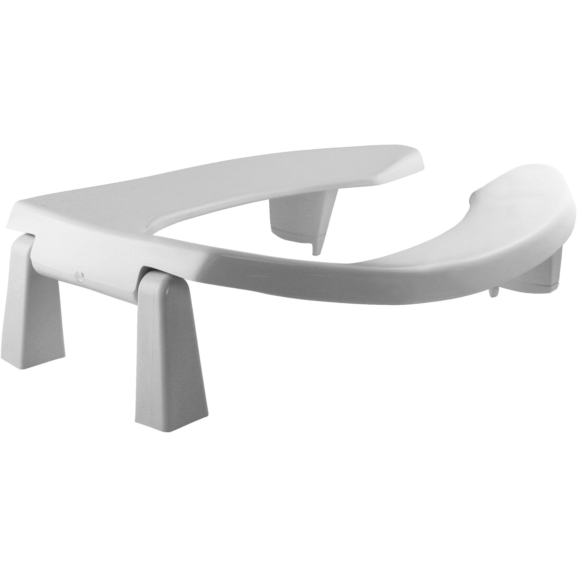 Medic-Aid Elongated Open Front less Cover Plastic Toilet Seat in White ...