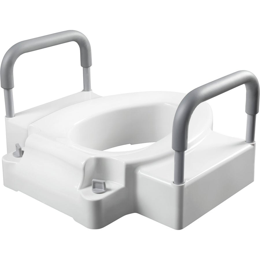 Rise with Dual Lock 4.5 Inch Raised Toilet Seat + Support Arms – Bemis ...